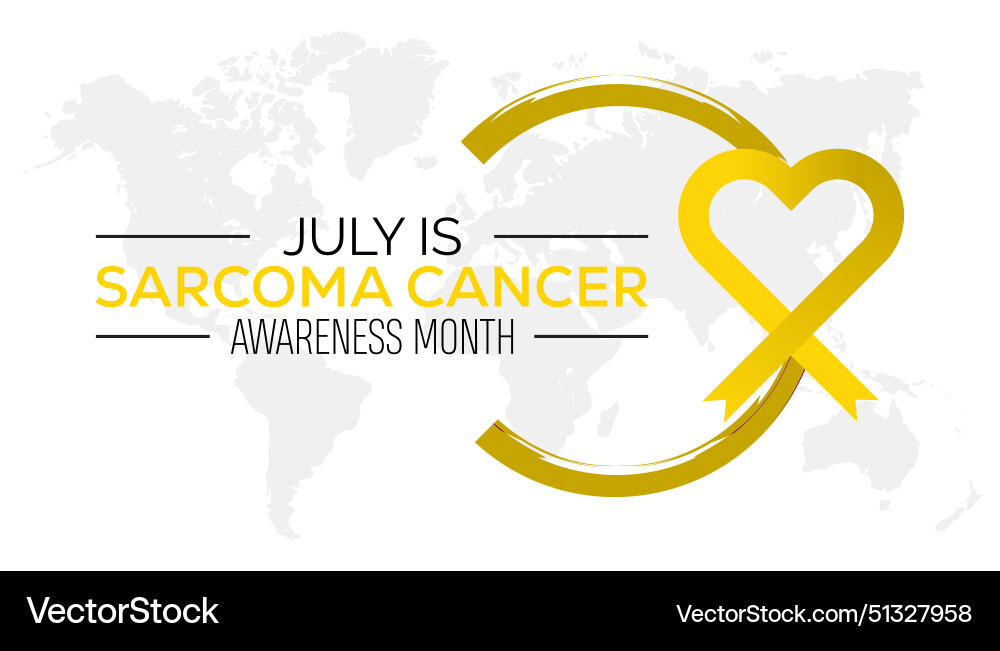 Sarcoma cancer awareness month Royalty Free Vector Image