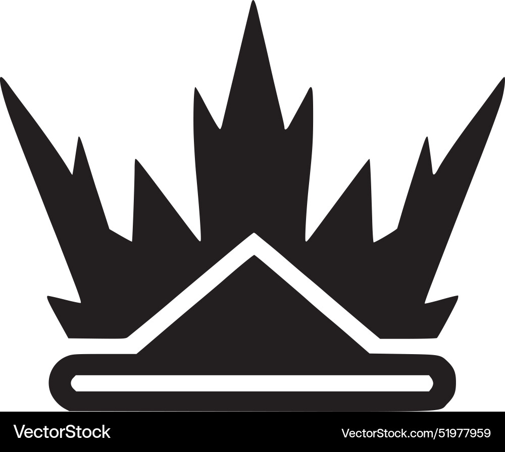 Crown - minimalist and simple silhouette Vector Image