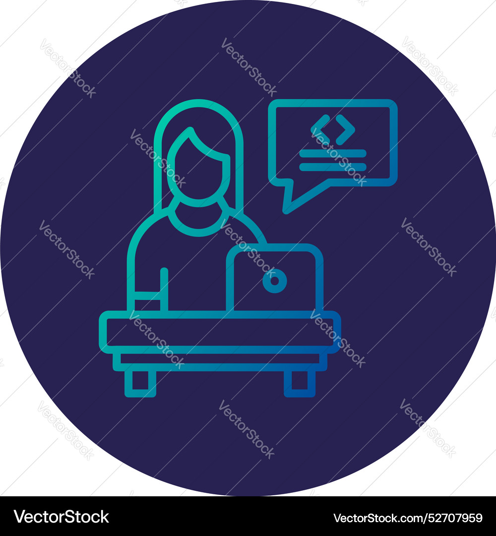 Developer icon Royalty Free Vector Image - VectorStock