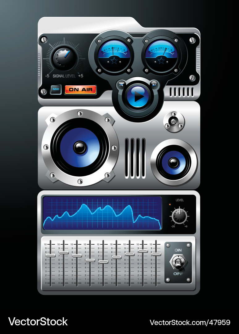 Mp3 player Royalty Free Vector Image - VectorStock