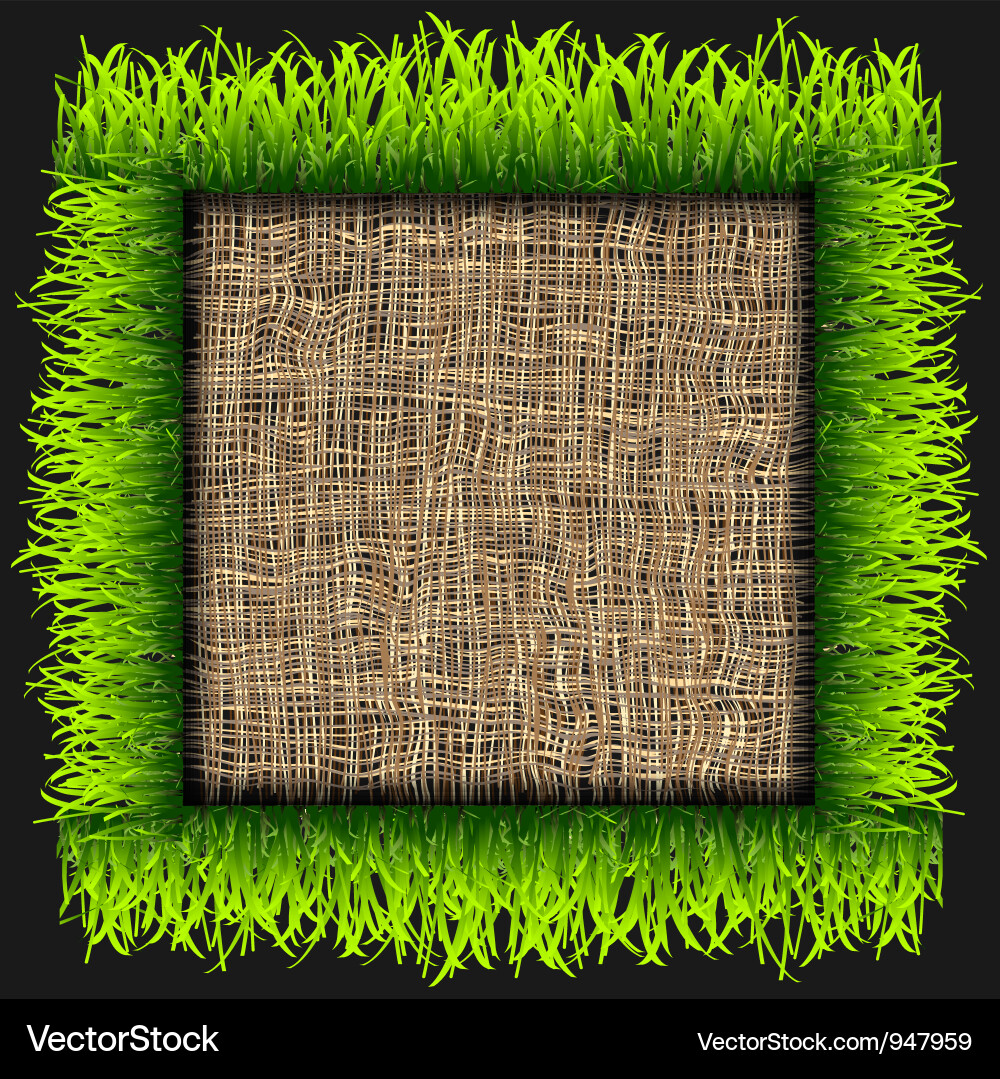Natural Fiber Frame Royalty Free Vector Image - VectorStock