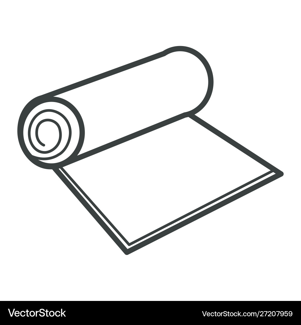 Textile Roll Icon - Recycled Material Royalty Free Vector