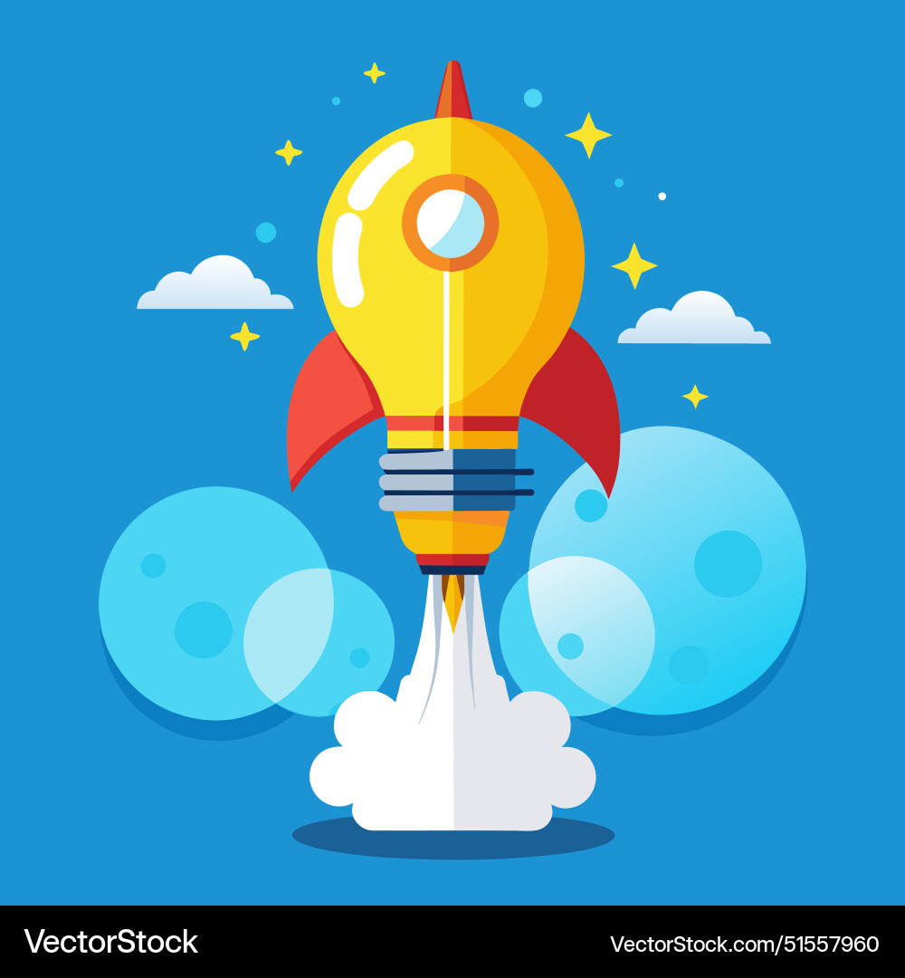 Boost creative idea imagination innovation Vector Image