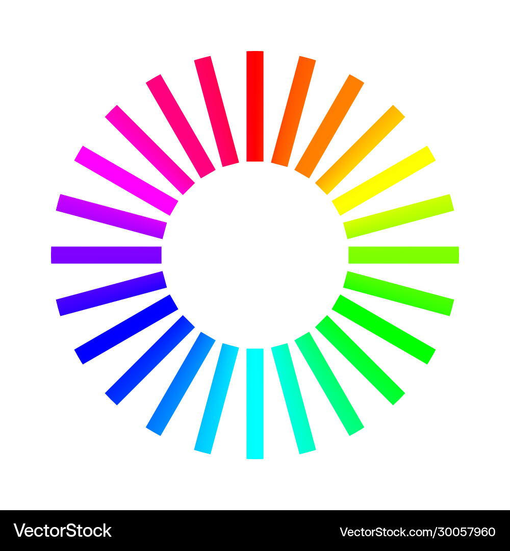 Color wheel palette rgb ryb cymk system Royalty Free Vector