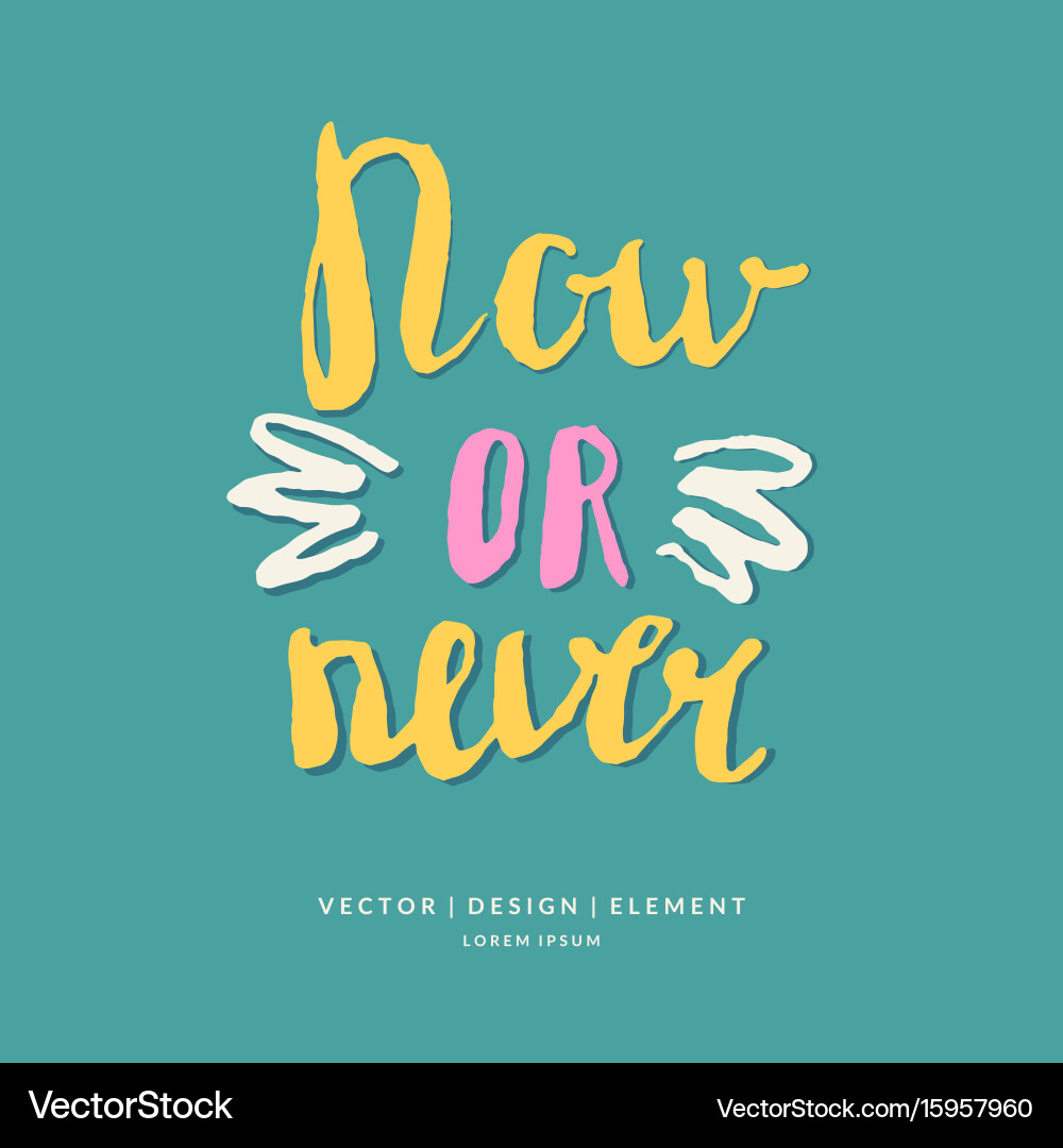 Modern hand drawn lettering phrase Royalty Free Vector Image