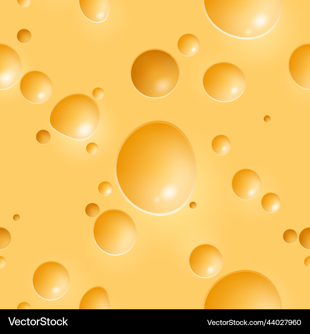 Realistic cheese seamless pattern dairy product Vector Image
