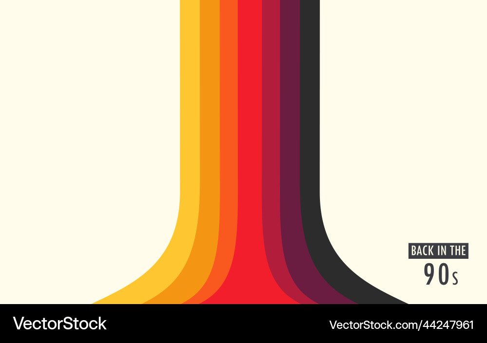 Abstract retro background back in the 90s Vector Image