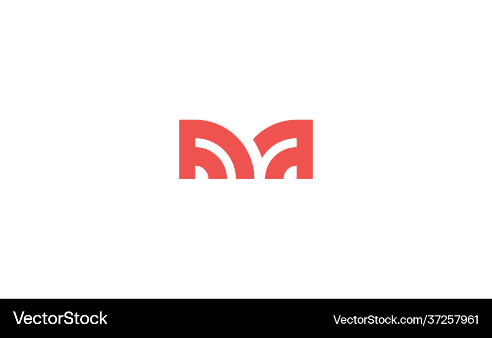 Elegant Monogram Logo Royalty Free Vector Image