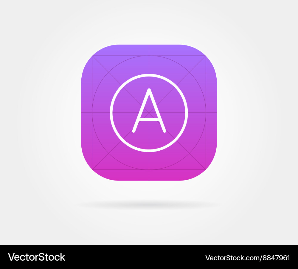 Modern App Icon Template Royalty Free Vector Image
