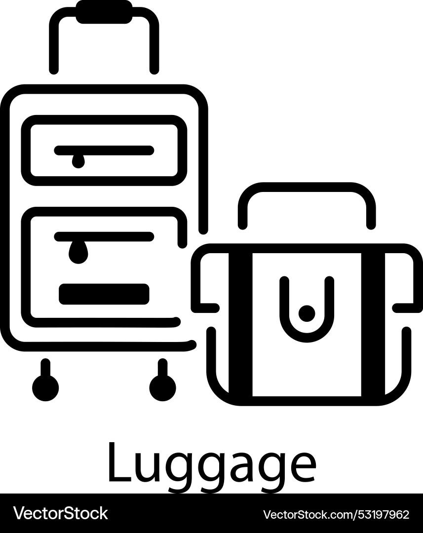 Luggage Royalty Free Vector Image - VectorStock