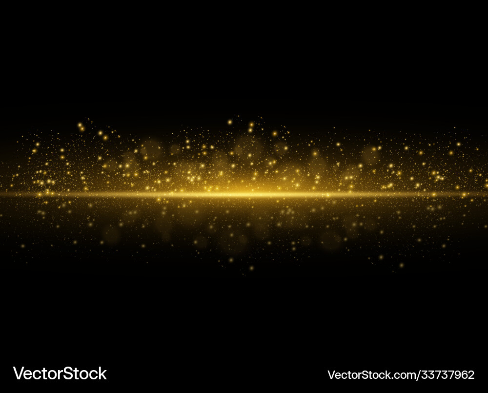 Yellow horizontal line Royalty Free Vector Image