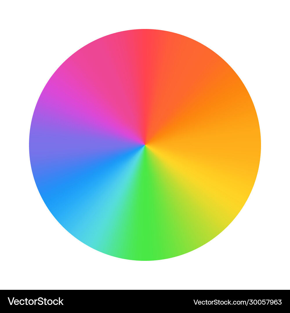 Color wheel palette rgb ryb cymk system Royalty Free Vector
