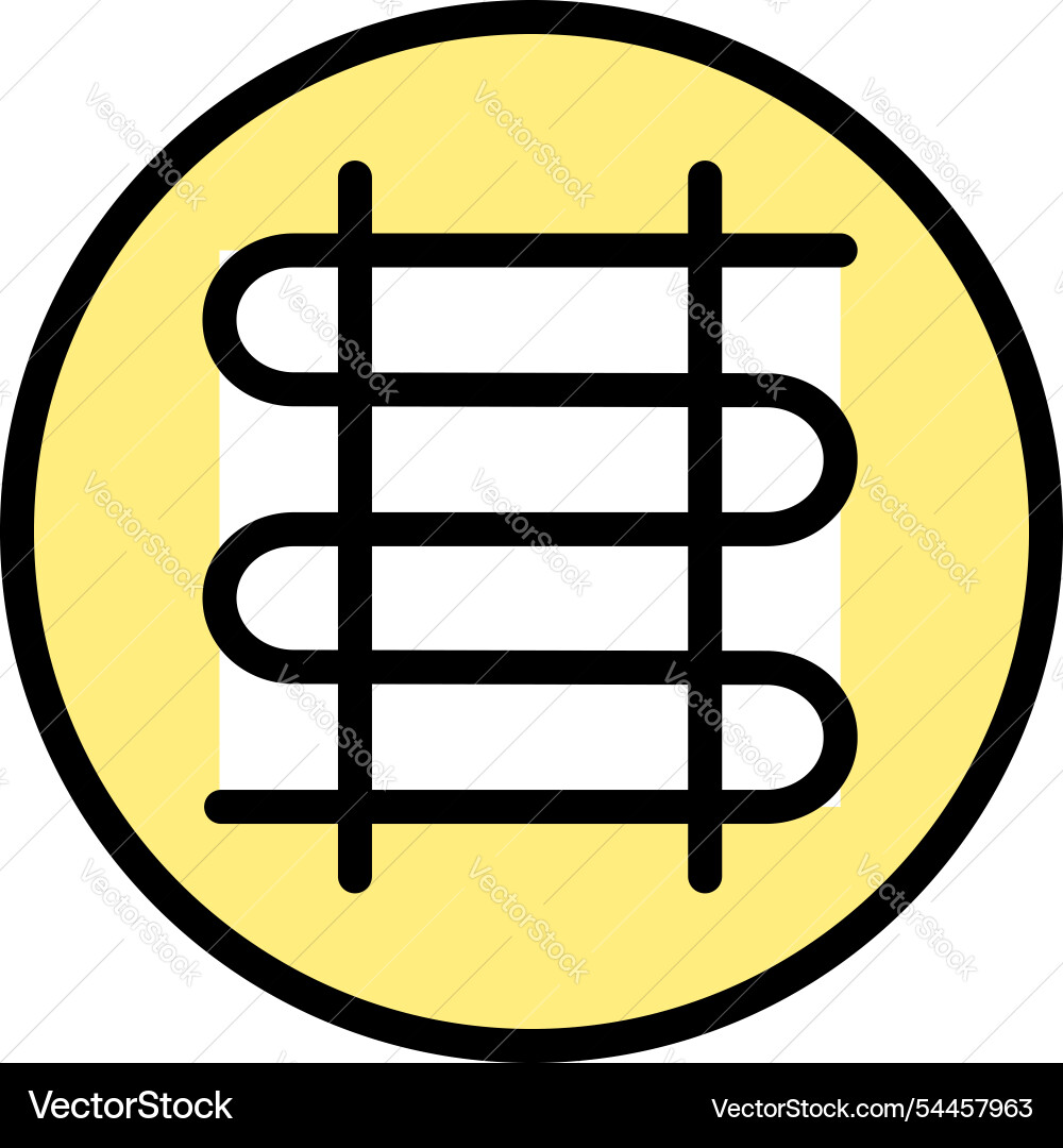 Radiator icon home heating icon hvac system Vector Image