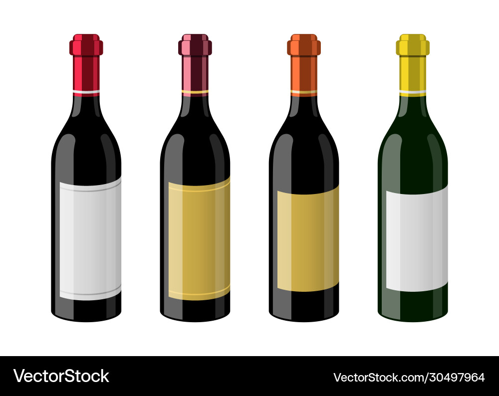 Bottle wine Royalty Free Vector Image - VectorStock