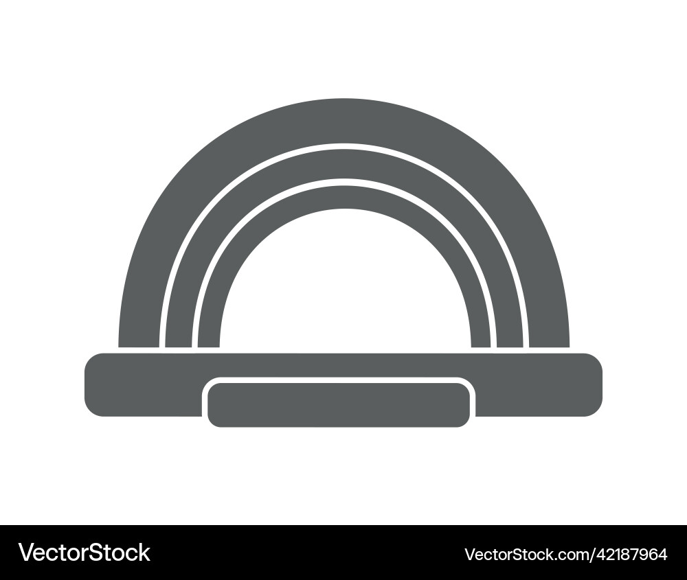 Bouncy inflatable castle tower and equipment Vector Image