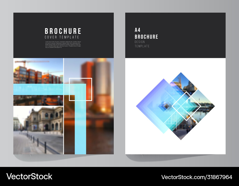 Layout a4 format modern cover Royalty Free Vector Image