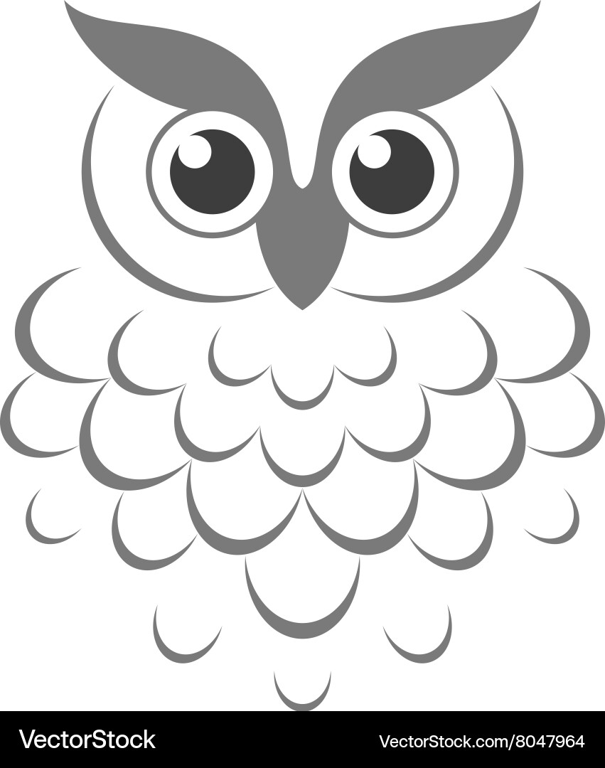 Owl abstract bird Royalty Free Vector Image - VectorStock