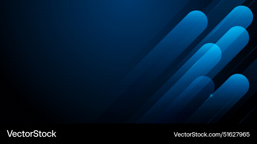 Abstract futuristic technology on dark blue Vector Image
