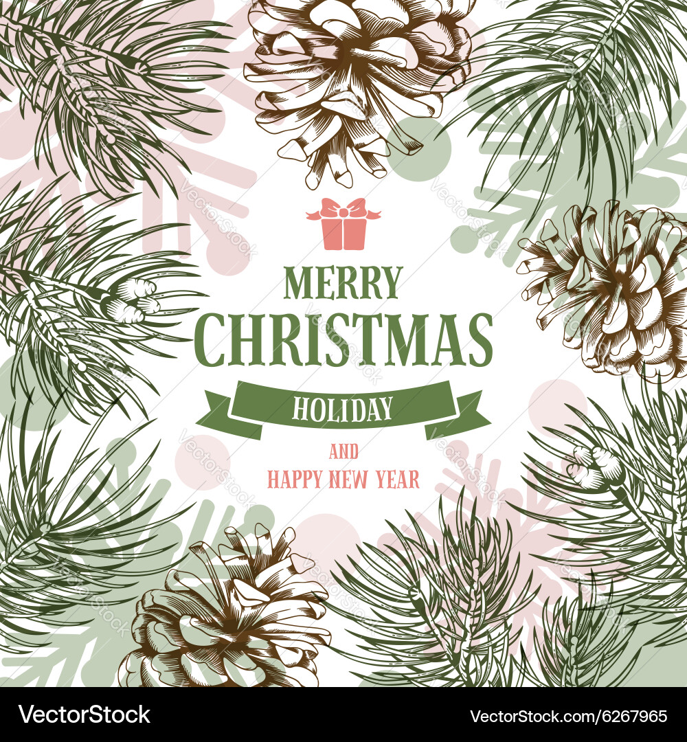 Christmas card Royalty Free Vector Image - VectorStock