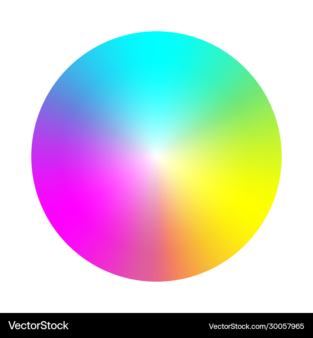 Color wheel palette rgb ryb cymk system Royalty Free Vector