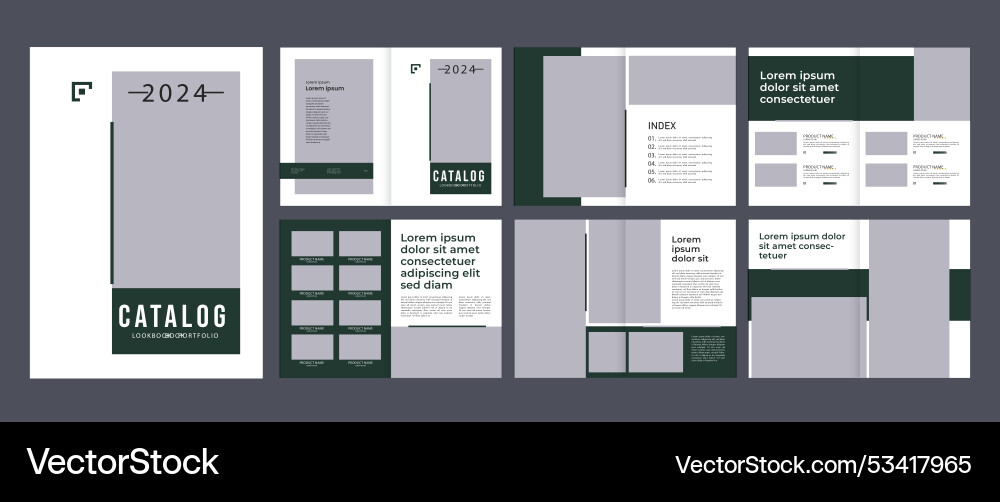 Company product catalogue design template Vector Image