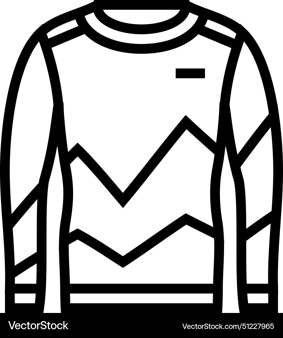Compression clothing line icon Royalty Free Vector Image