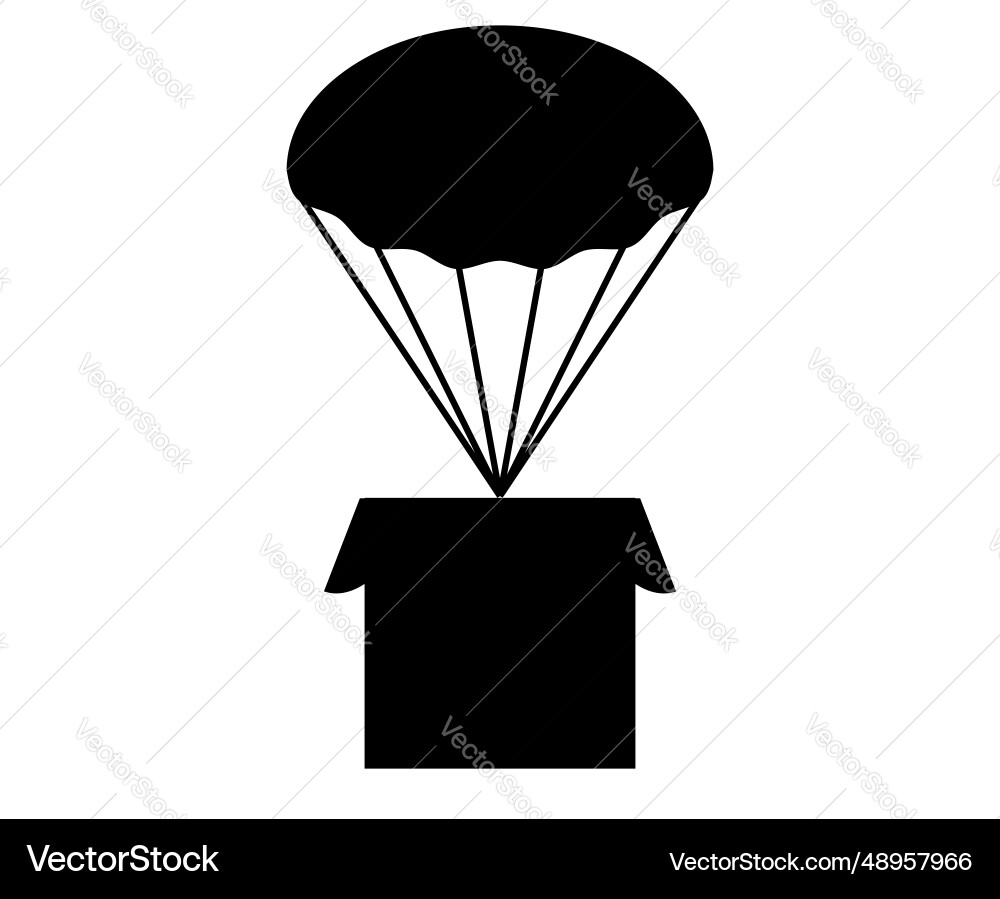 Air drop pubg from the game playerunknowns Vector Image