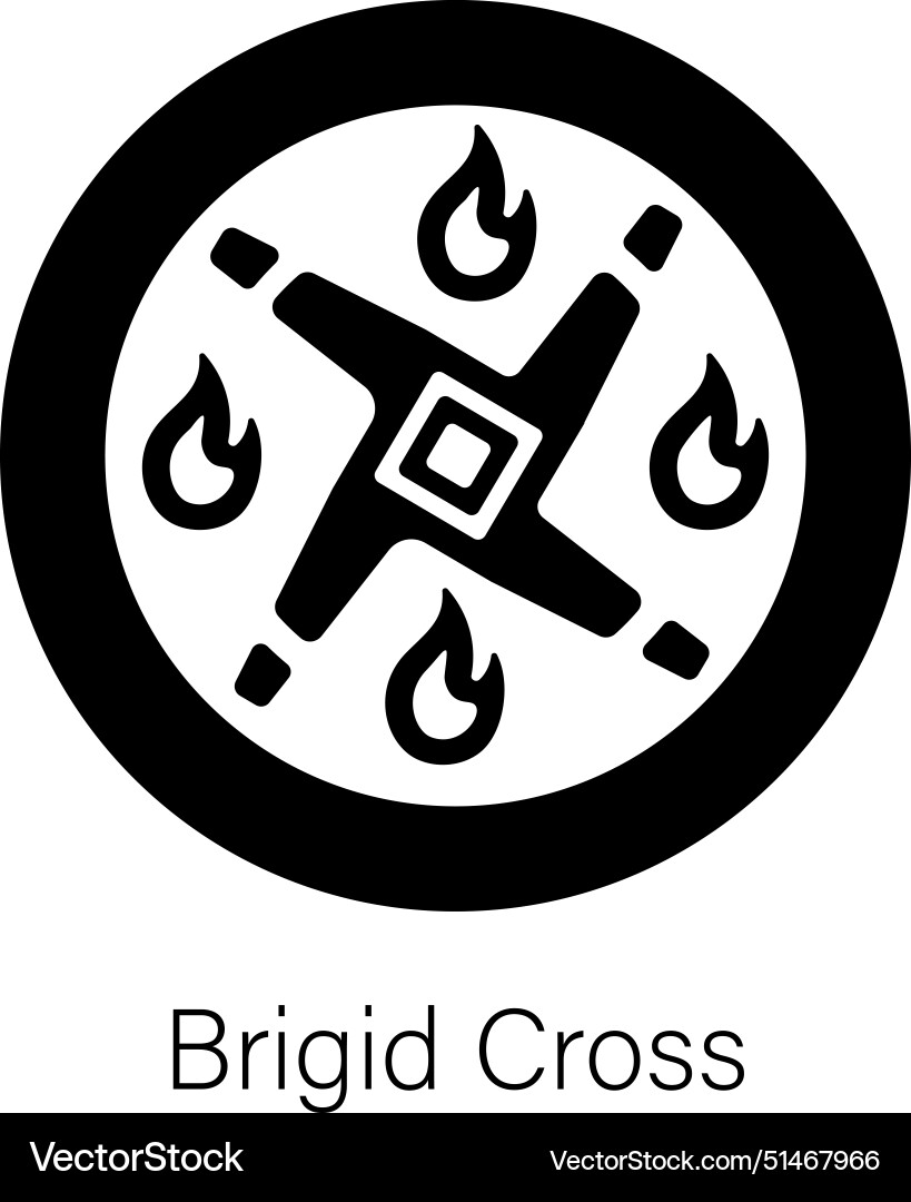 Brigid cross Royalty Free Vector Image - VectorStock