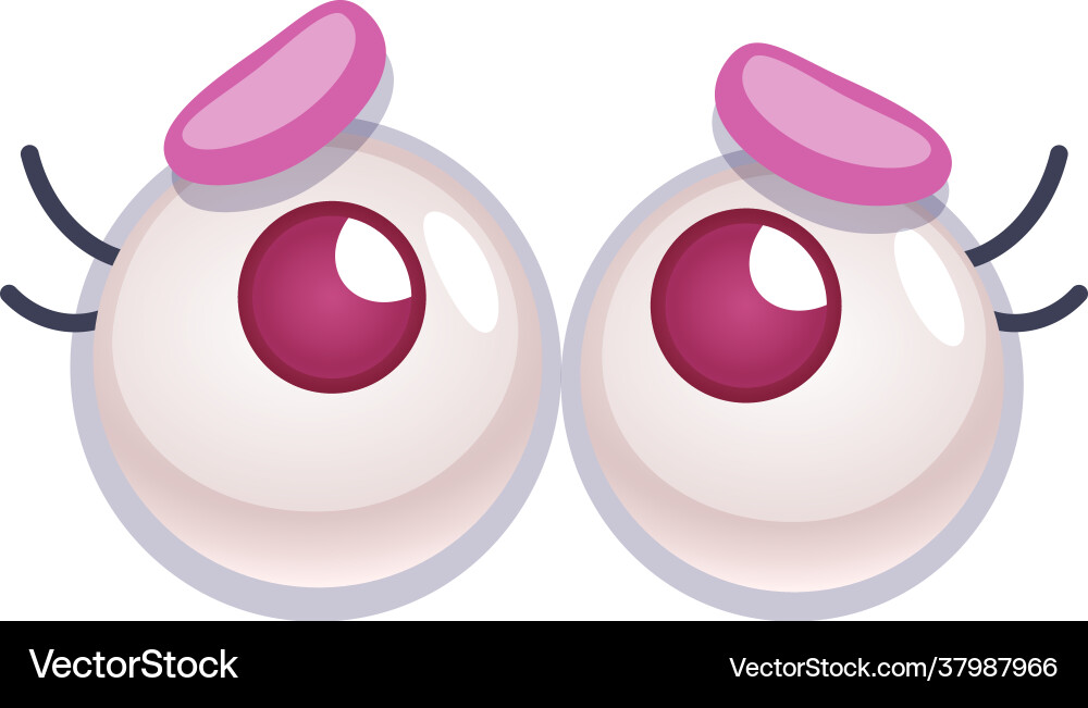 Carton eyes Royalty Free Vector Image - VectorStock