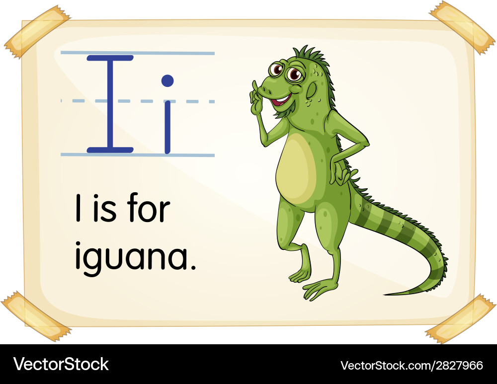 Letter i Royalty Free Vector Image - VectorStock