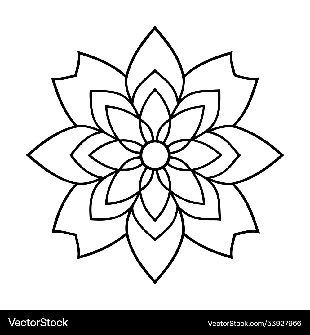 Traditional mandala art Royalty Free Vector Image