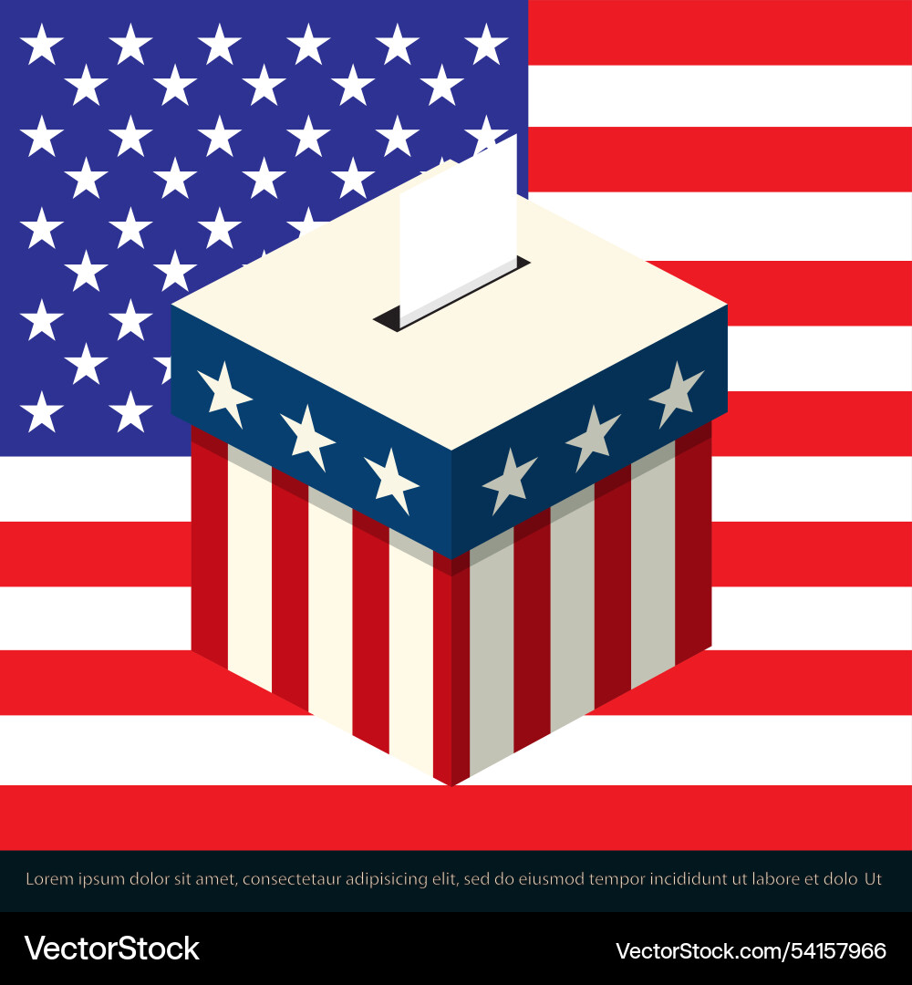 Us election banner image Royalty Free Vector Image