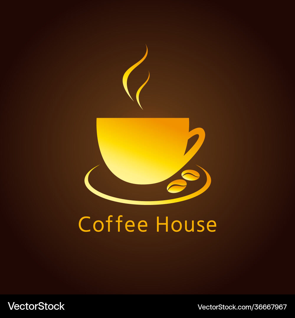 Cafe cup logo Royalty Free Vector Image - VectorStock