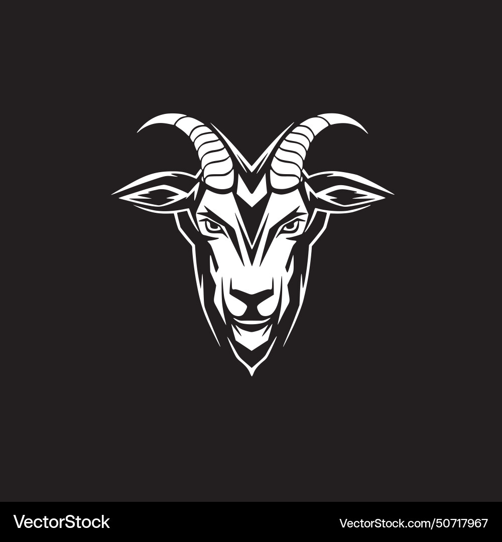 Goat - minimalist and simple silhouette Royalty Free Vector