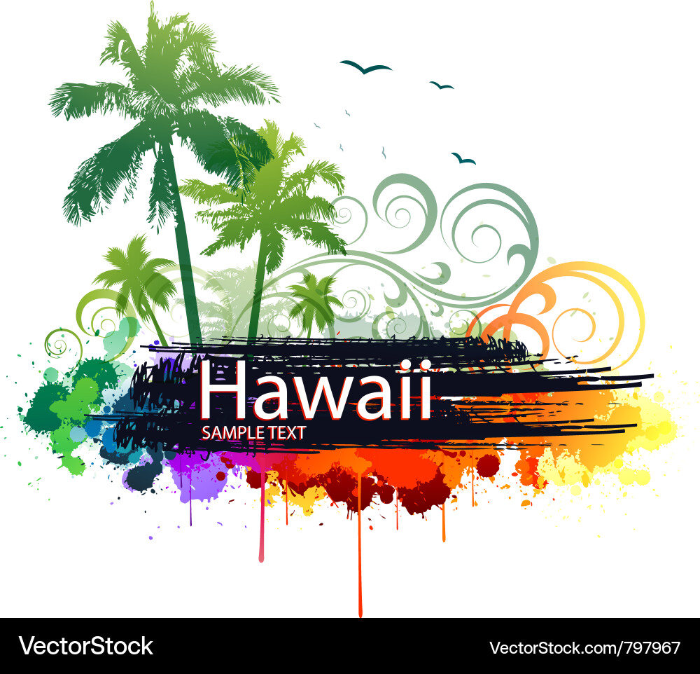 Tropical background Royalty Free Vector Image - VectorStock