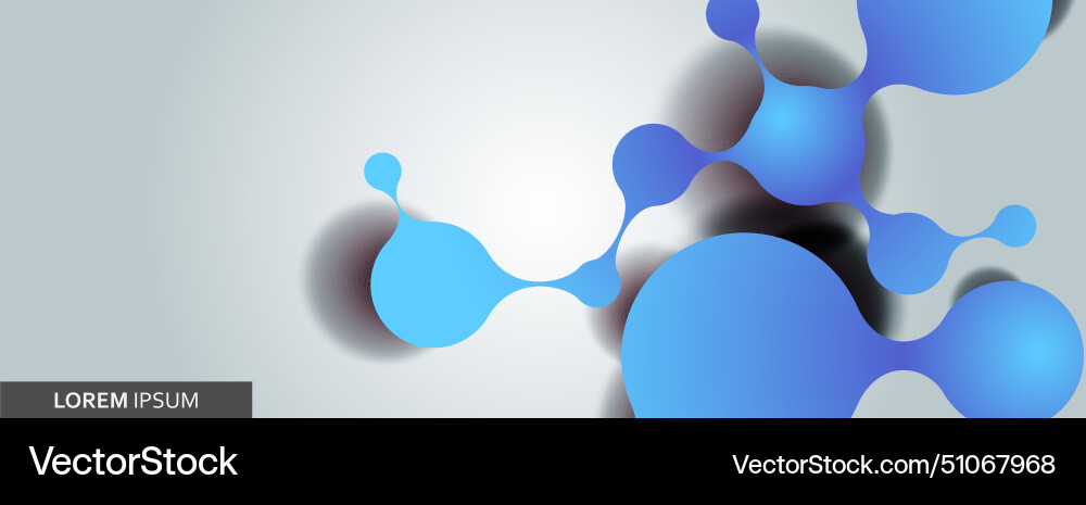 Abstract Molecule Structure For Science Research Vector Image