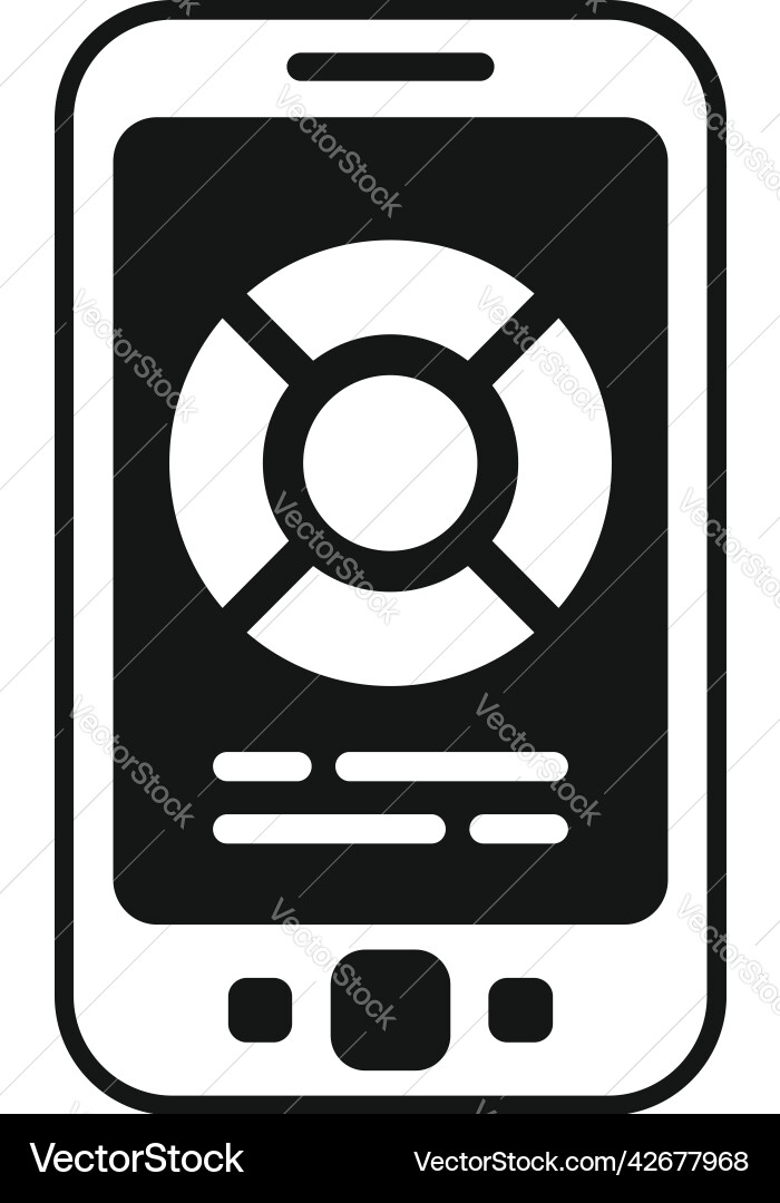 Phone remote control icon simple work Royalty Free Vector
