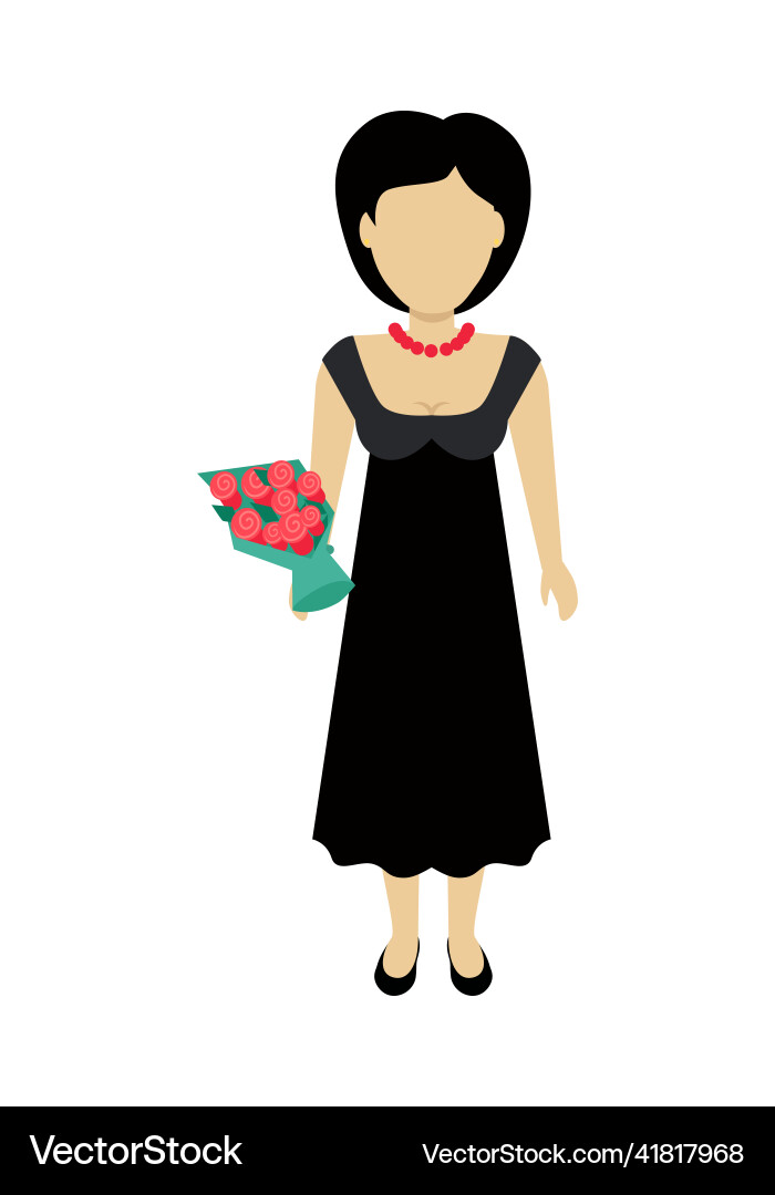 Woman character template Royalty Free Vector Image