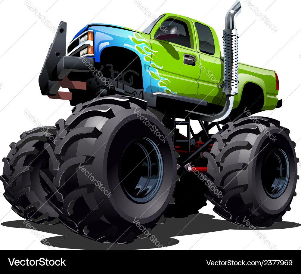 Cartoon Monstertrucks Hot Wheels Monster Trucks Take On Gunkster's