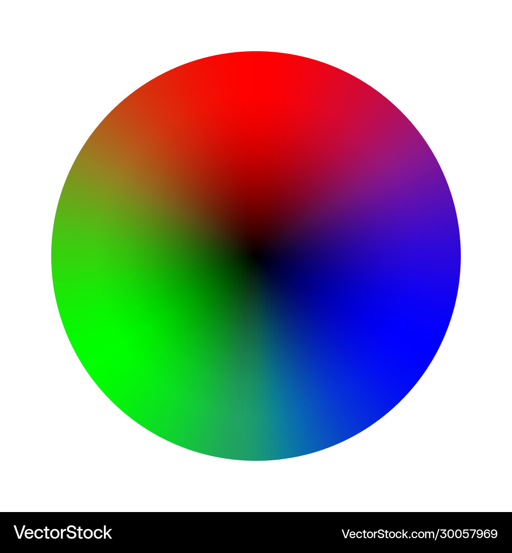 Color wheel palette rgb ryb cymk system Royalty Free Vector