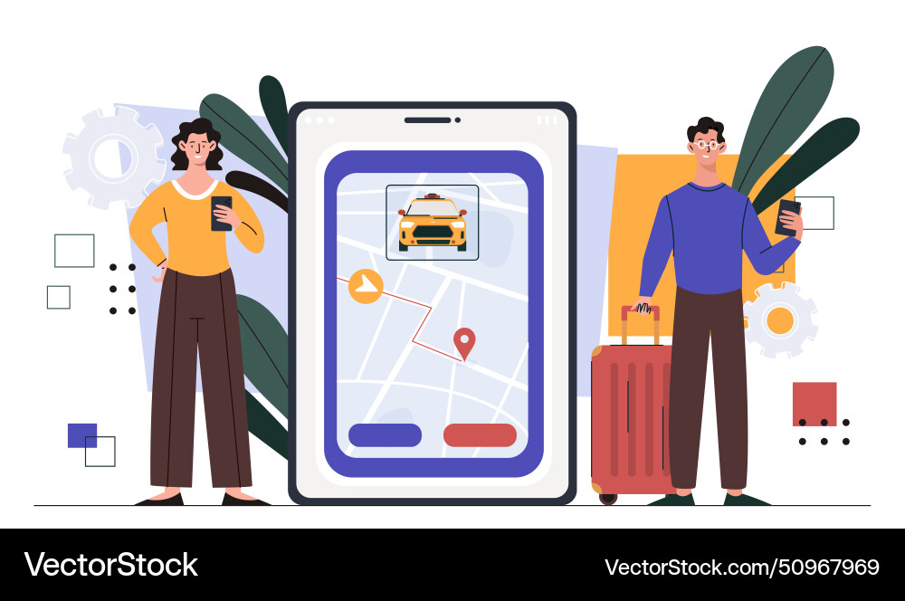 Gps navigation concept Royalty Free Vector Image