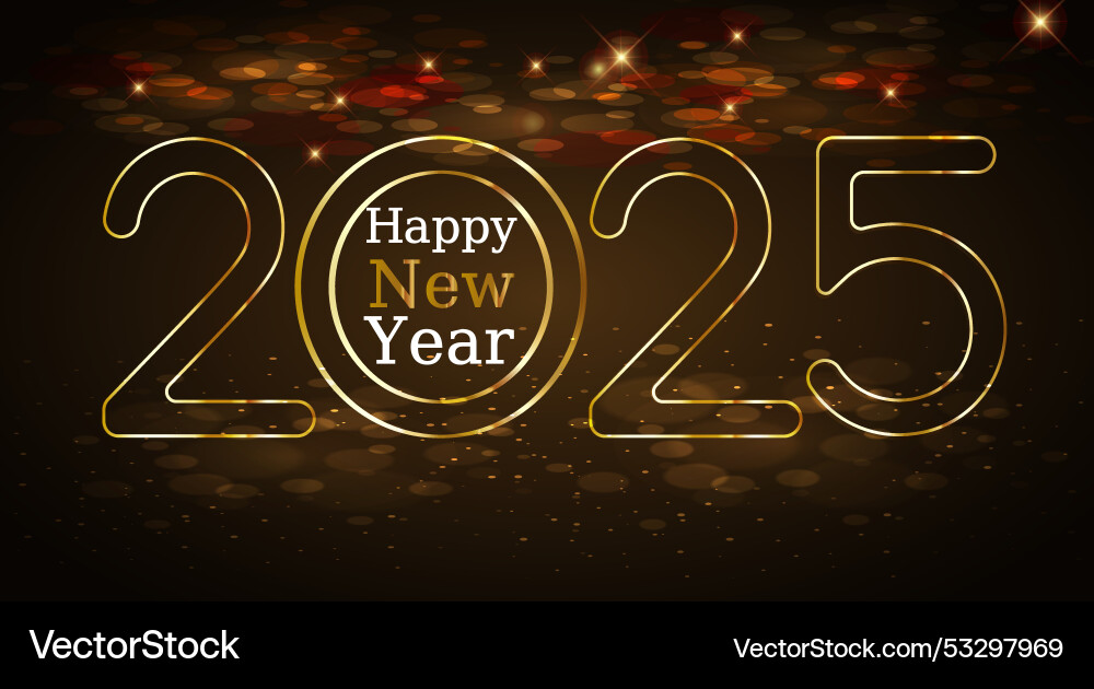 Happy new year banner Royalty Free Vector Image