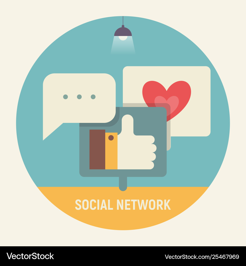 Social media signs Royalty Free Vector Image - VectorStock
