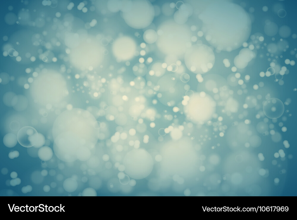 Teal Bokeh Lights Abstract Background Royalty Free Vector