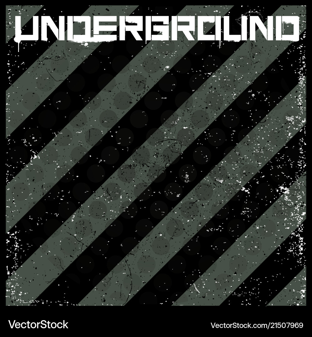 Underground abstract background in grunge style Vector Image