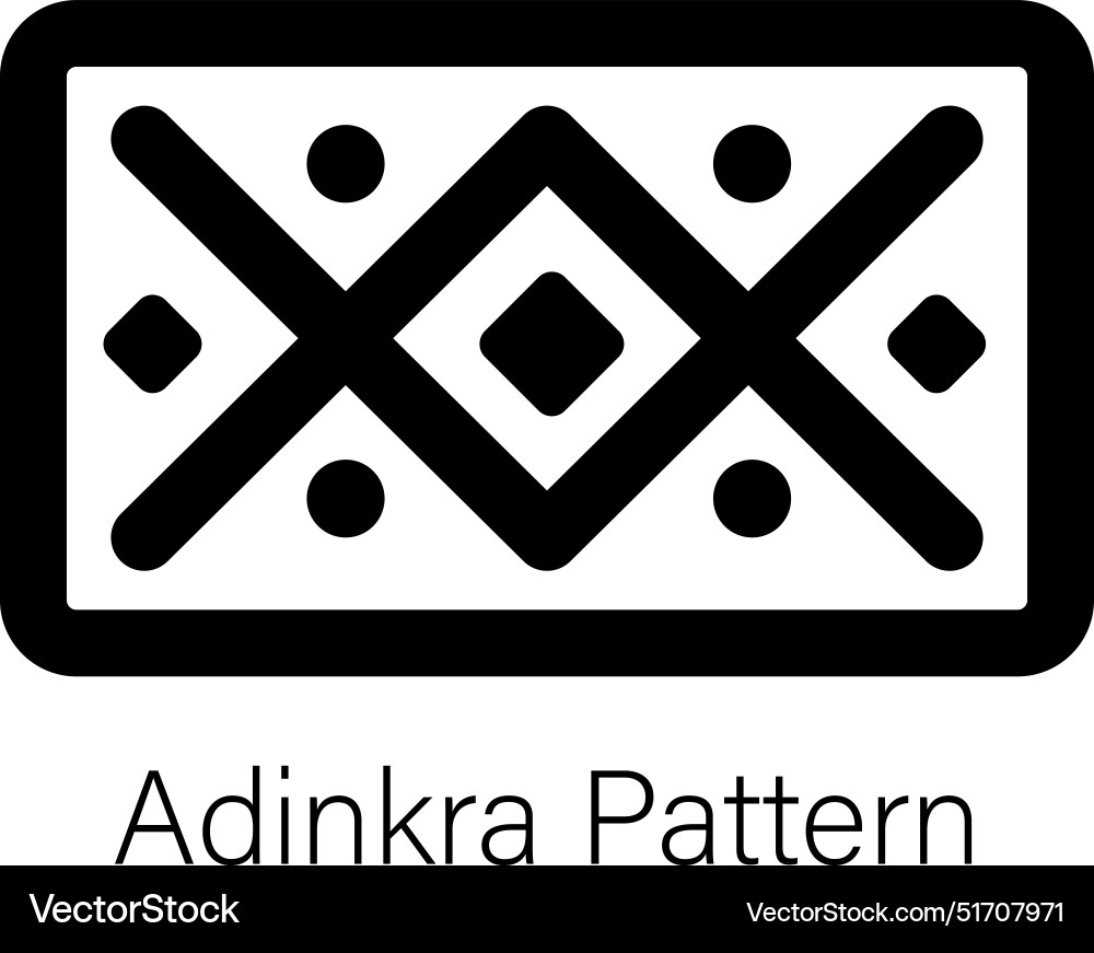 Adinkra pattern Royalty Free Vector Image - VectorStock