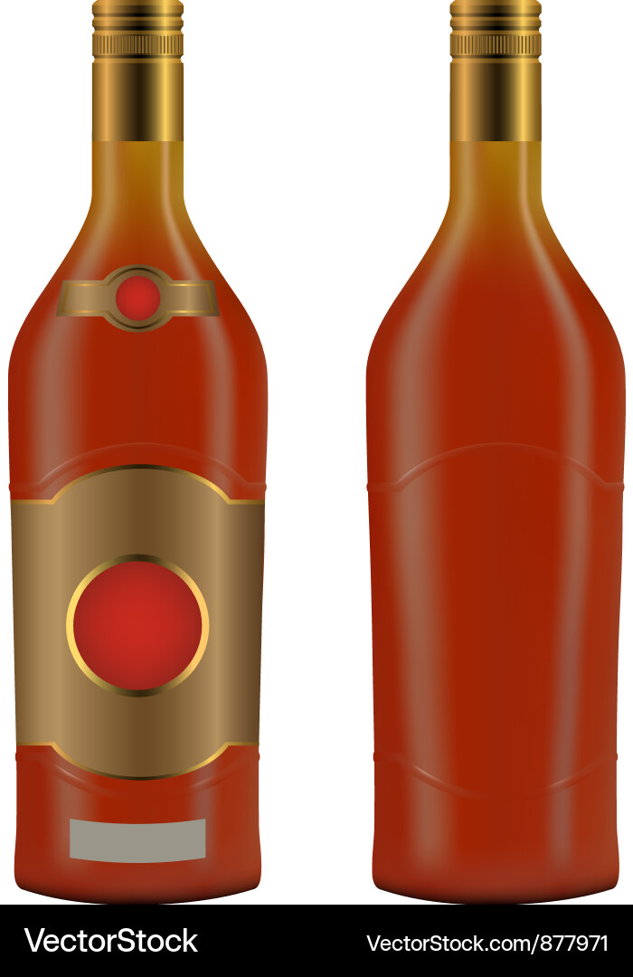 Cuban rum bottle Royalty Free Vector Image - VectorStock