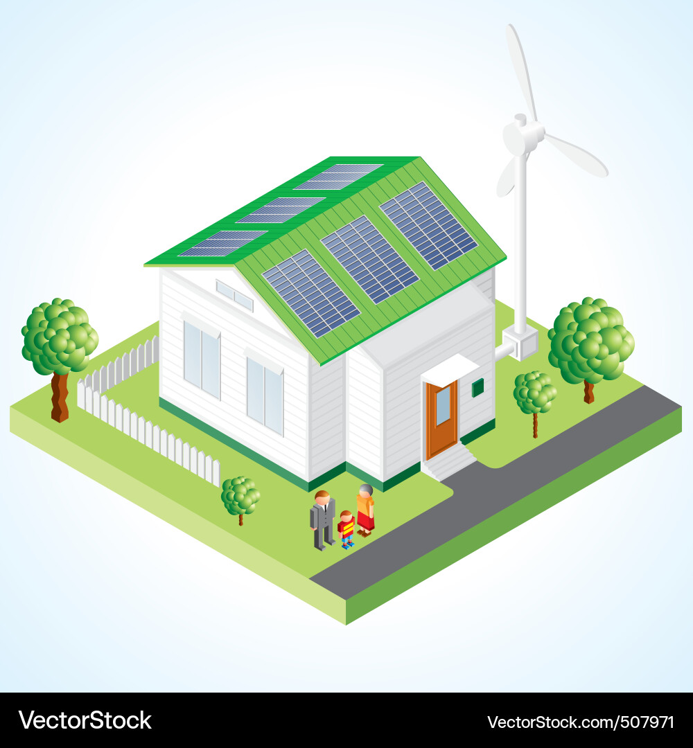 Green house Royalty Free Vector Image - VectorStock