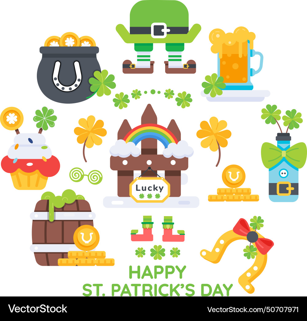 Happy patrick day Royalty Free Vector Image - VectorStock