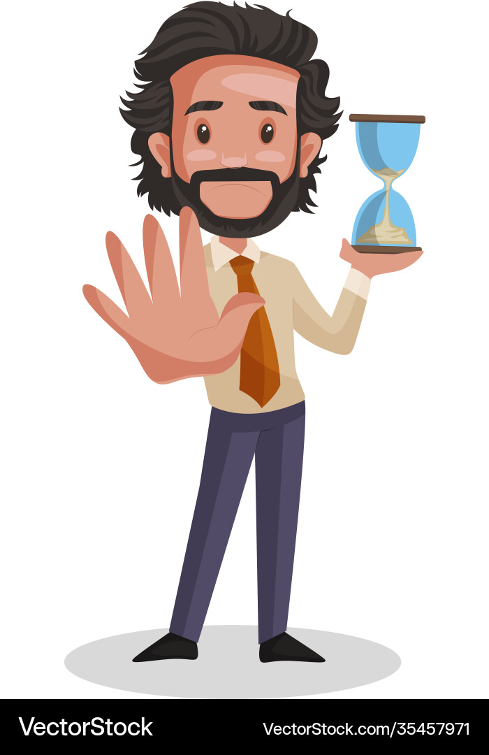 Investment advisor cartoon Royalty Free Vector Image